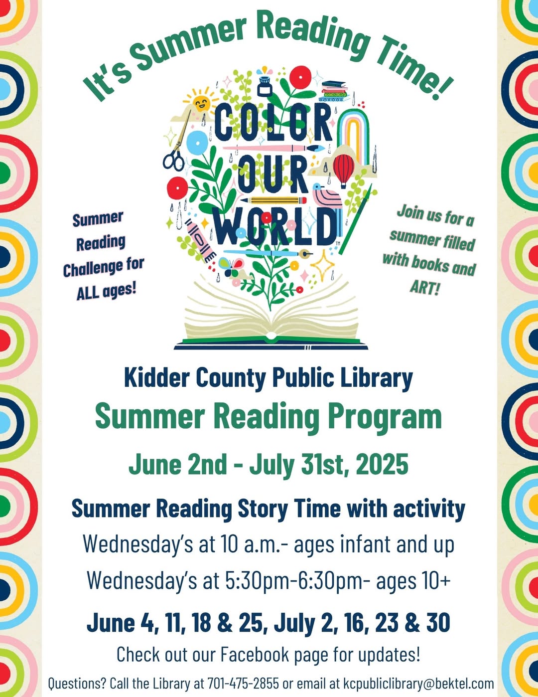 Summer Reading Program – Kidder County Public Library